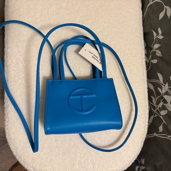 Bags | Telfar Blue Mini Bag | Poshmark